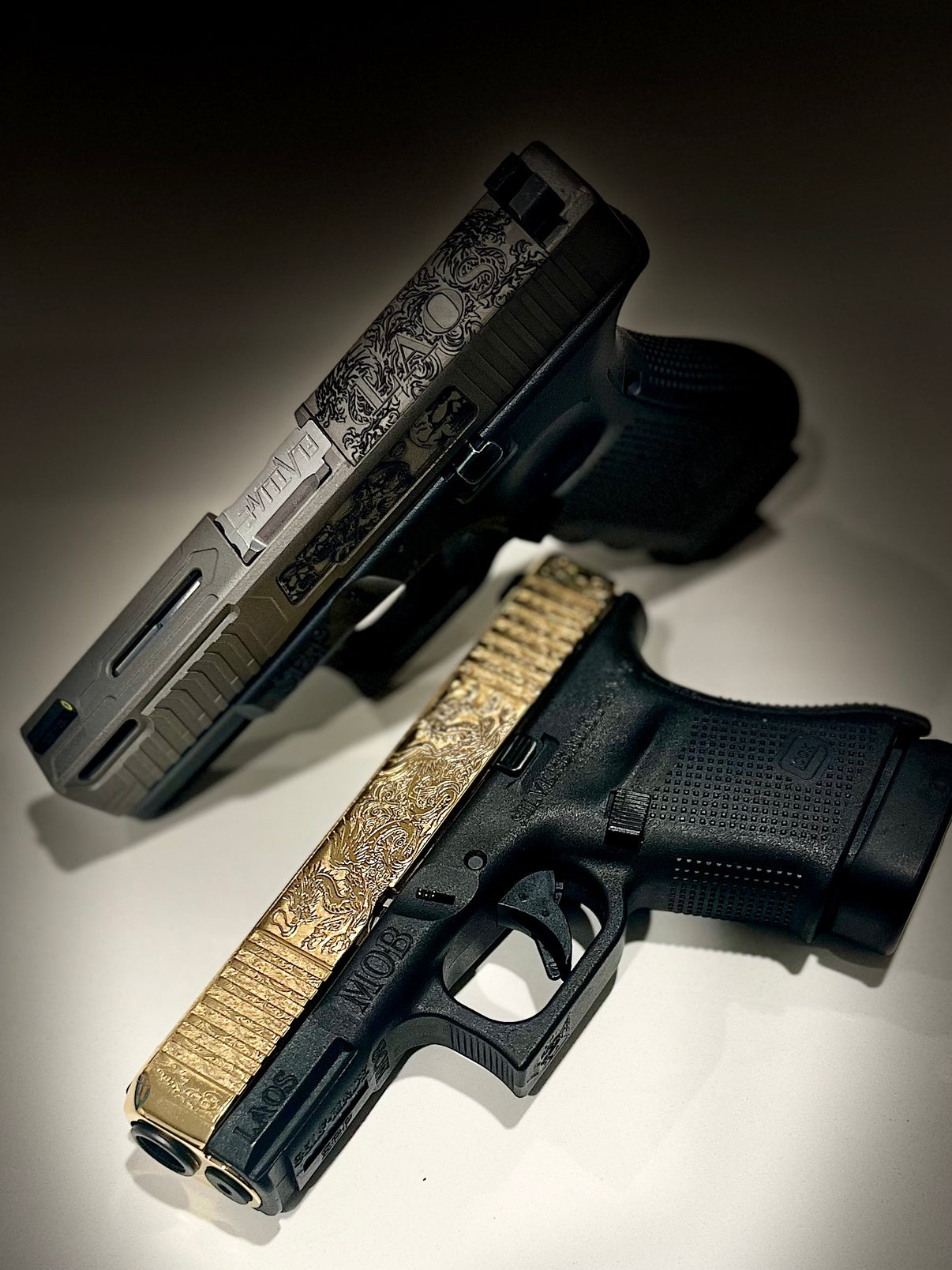 Custom Engraving on Compacts G19/23/43x/G30 – SilverBack Panda
